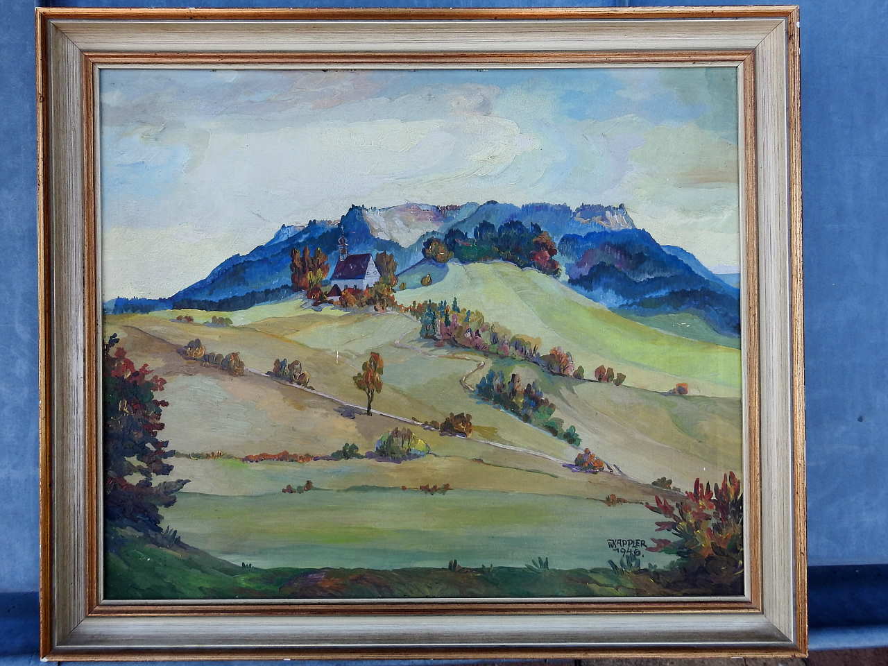 W. Kappler 1946 Berglandschaft Herbst Morgen - Das Antiquitäten und ...